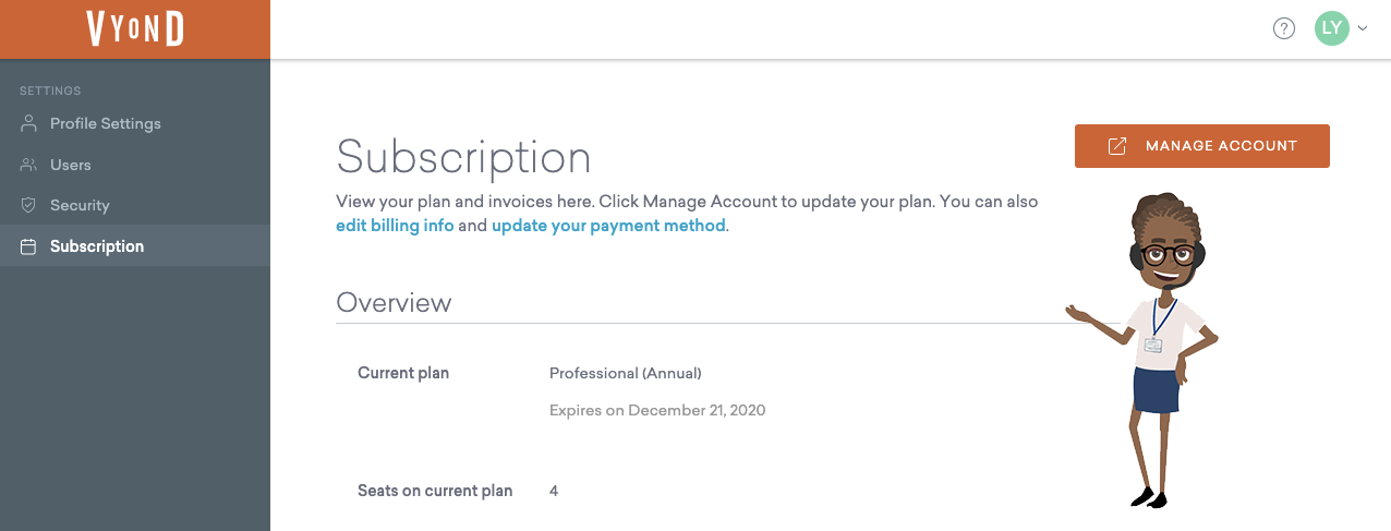 New Subscription Management and Billing System - Vyond Product Releases
