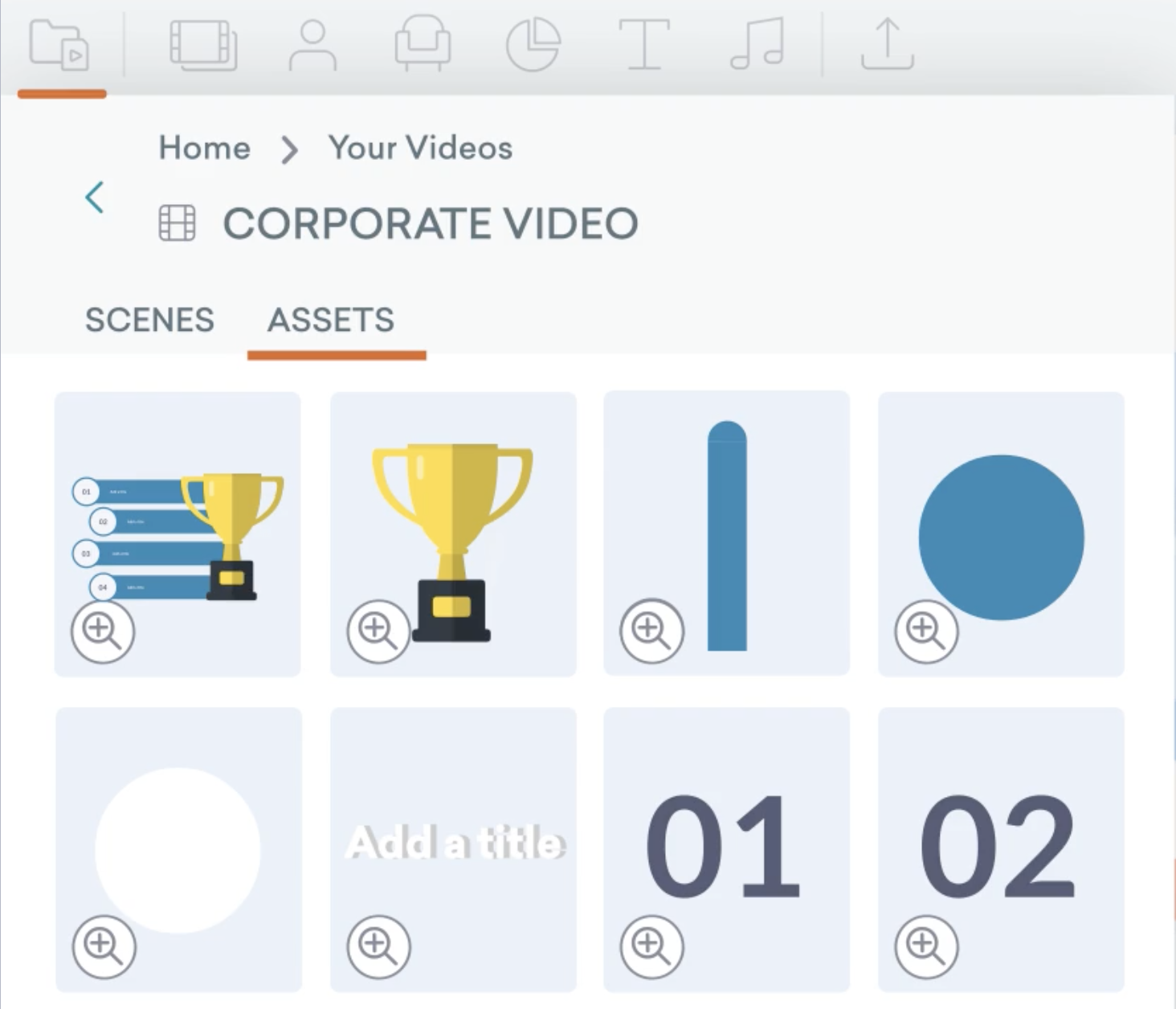 Scenes and Grouped Assets in the Media Library - Vyond Product Releases
