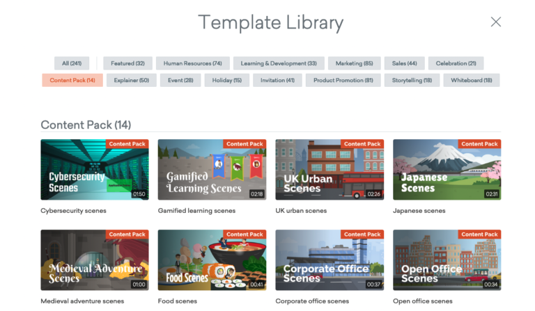 Content Packs for Effective Storytelling - Vyond Product Releases