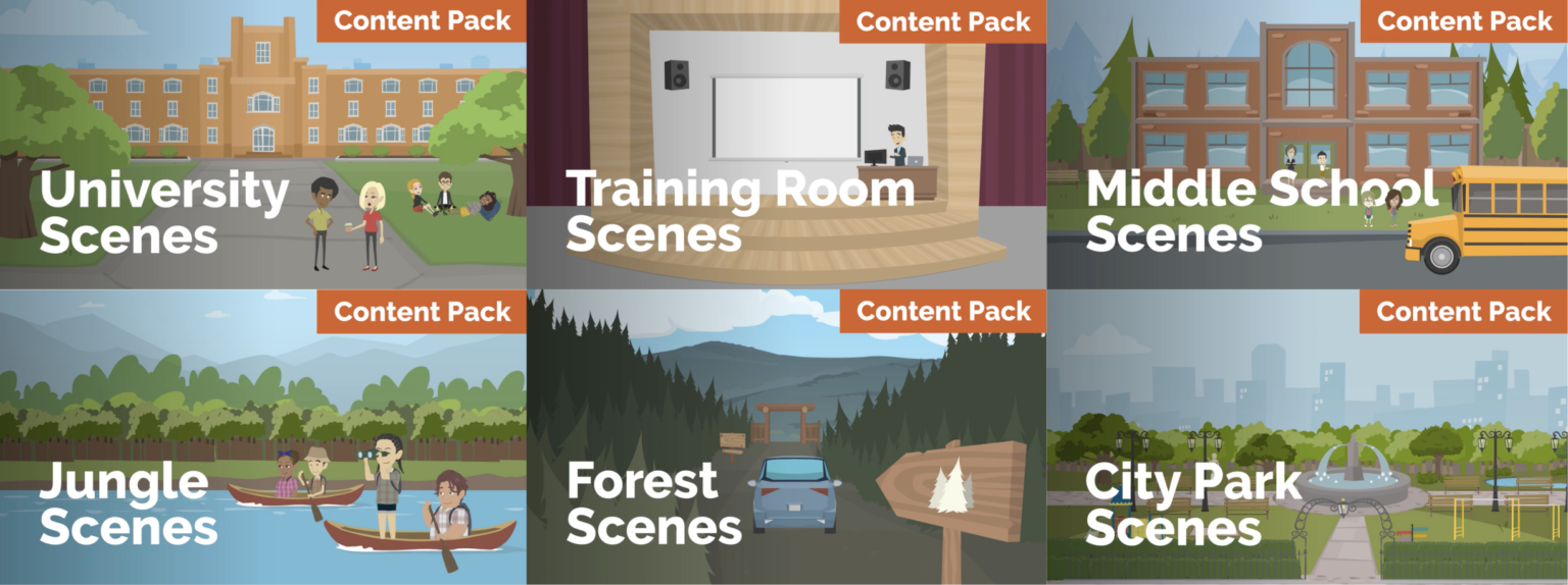 Bumper Selection of Content Packs - Vyond Product Releases