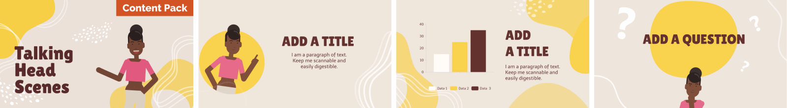 More ‘Talking Head’ Content Packs - Vyond Product Releases