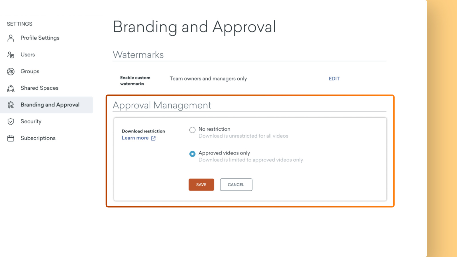 Approval Management for Stronger Brand Control - Vyond Product Releases